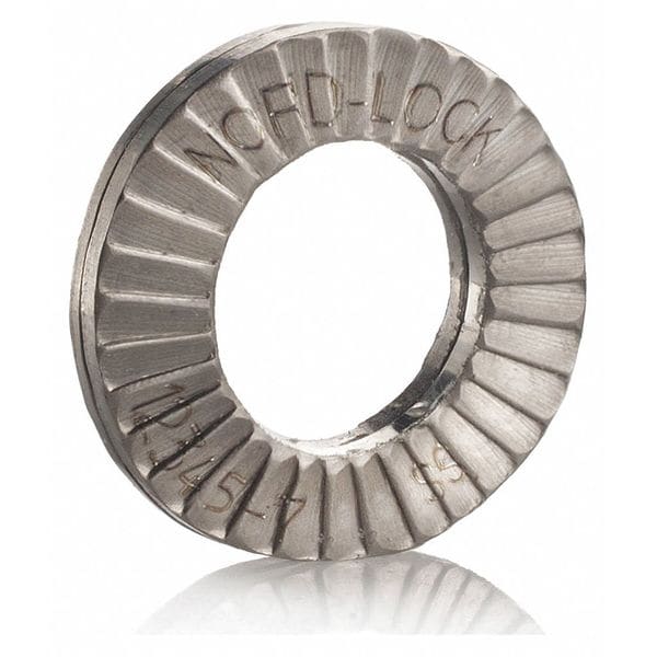 Nord-Lock Wedge Lock Washer, For Screw Size M10 316 Stainless Steel, Plain Finish, 200 PK 1099 ...