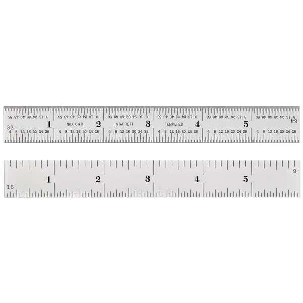 Starrett Steel Rule, Heavy Spring-Tempered, 48 In C404R-48 | Zoro
