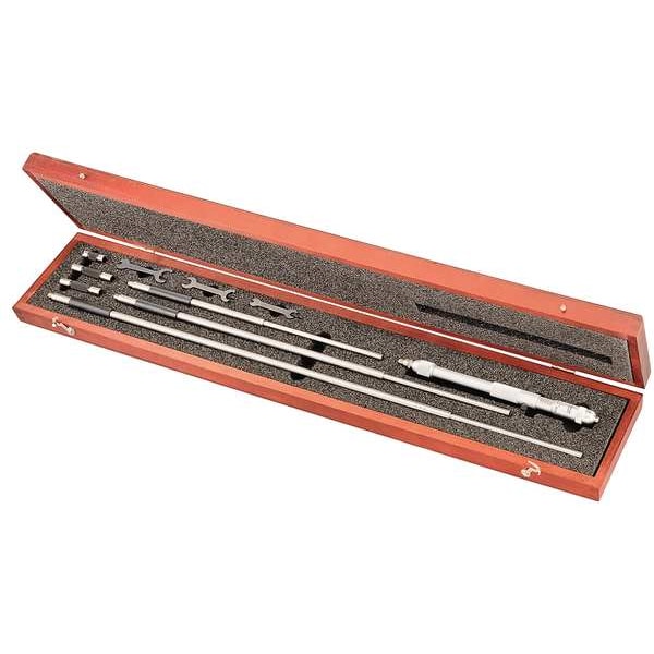 Starrett Inside Micrometer Set, 8 to 32 In 124CZ | Zoro