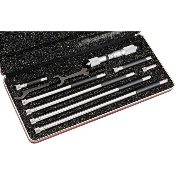 Starrett Inside Micrometer Set, 4 to 24 In 823CZ | Zoro