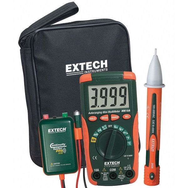 Extech Electrical Test Kit MN16A-KIT | Zoro