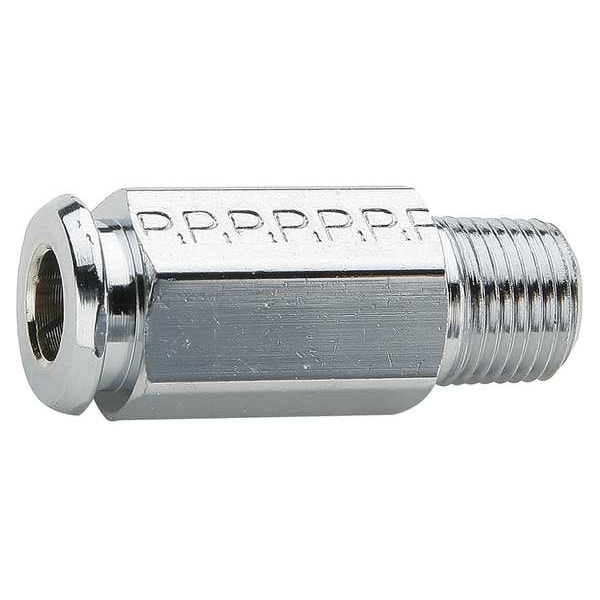 Parker 1/4" Compression Chrome Plated Brass Pipe Coupler 5PK 391P-4-2 ...