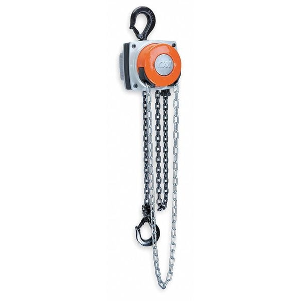 Hurricane Low Headroom Chain Hoist, 2000 lb., 15 ft. 5627A | Zoro