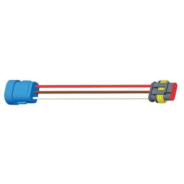 Grote 3-Wire Connector, Fem Pin to Hard Shell 66860 | Zoro