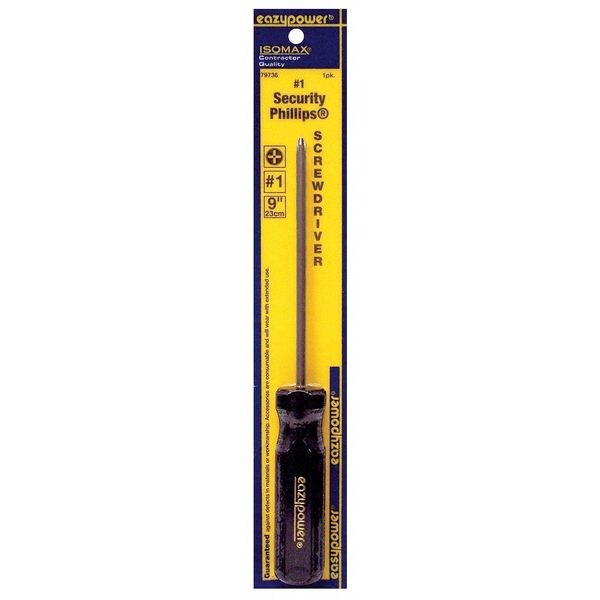 Eazypower Tamper Resistant Screwdriver #1 Round 79736 | Zoro