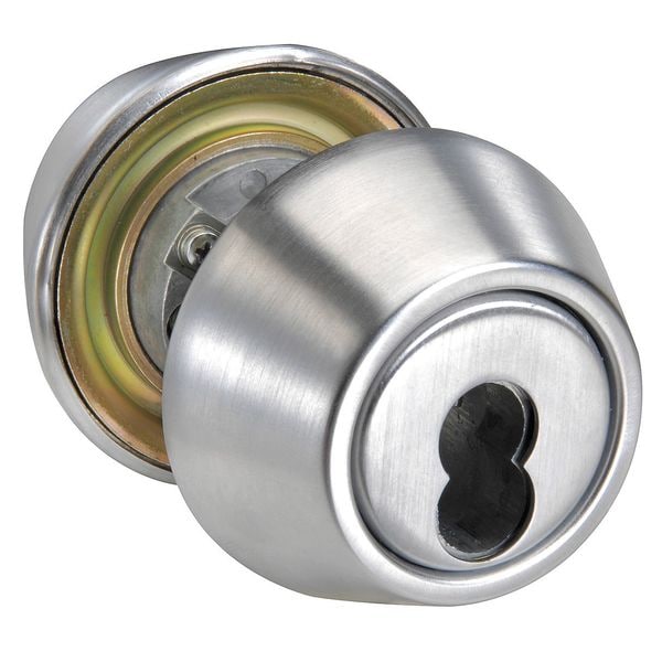 Assa Abloy Accentra Deadbolt, Satin Chrome B-D122 x 626 | Zoro