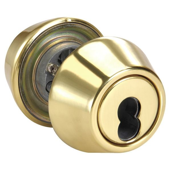 Assa Abloy Accentra Deadbolt, Bright Brass B-D222 X 605 | Zoro