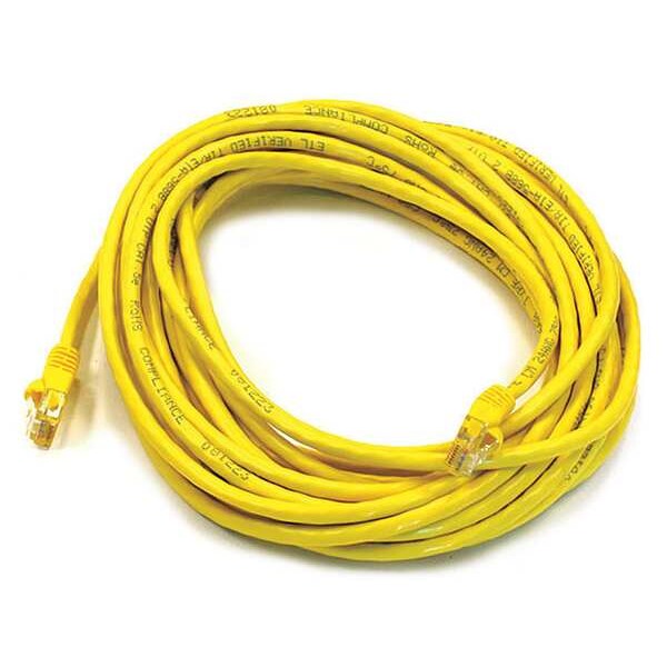 Monoprice Ethernet Cable, Cat 5e, Yellow, 30 ft. 5000 | Zoro