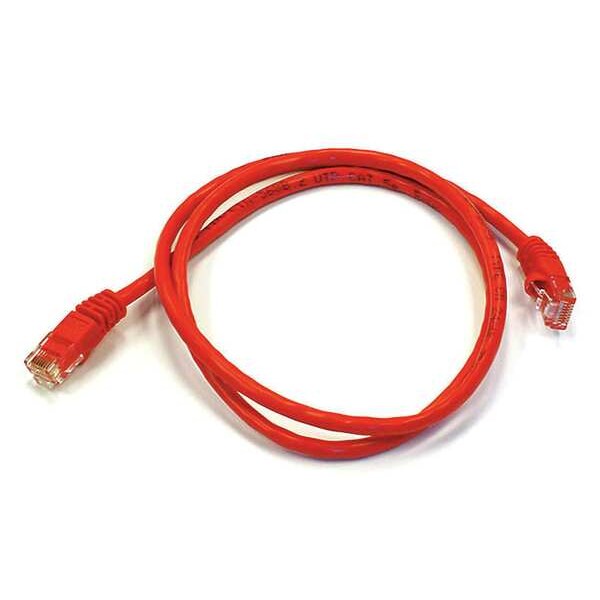 Monoprice Ethernet Cable, Cat 6, Red, 3 ft. 2297 | Zoro