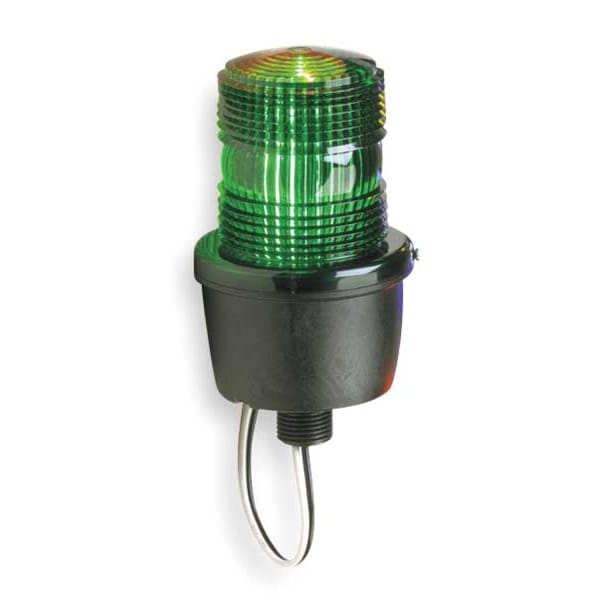 Federal Signal Warning Light, Green, Steady Burn LED, 24V DC, Not ...