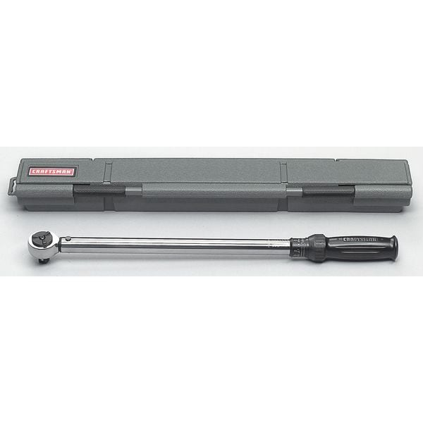 Craftsman Torque Wrench, 1/2Dr, 20-150 ft.-lb. 9-31425 | Zoro