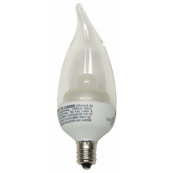 Current LED Light Bulb, CA11,3000K, Warm LED2CAC/C | Zoro