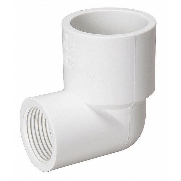 Charlotte Pipe And Foundry 2" Socket x 1-1/2" FNPT PVC Reducing 90 ...