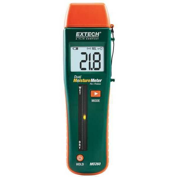 Extech Pin/Pinless Moisture Meter MO260 | Zoro