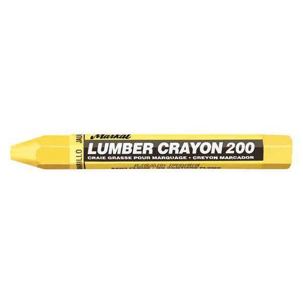 Markal Lumber Crayon, Large Tip, Yellow Color Family, Clay, 12 PK 80351 ...