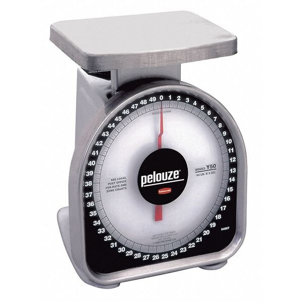 Rubbermaid Commercial Mchncl Portion Control Scale, 50 lb. Cap. FGY50G ...