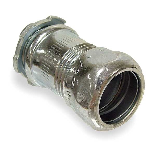 Zoro Select EMT Grounding Connector, 3/4 in, Compression, Steel 5XC19 ...