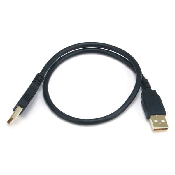 Monoprice USB 2.0 Cable, 1-1/2 ft.L, Black 5441 | Zoro