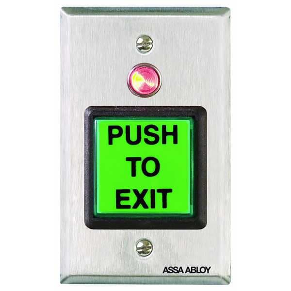 Securitron Push to Exit Button, Wall Mounted PB2 | Zoro