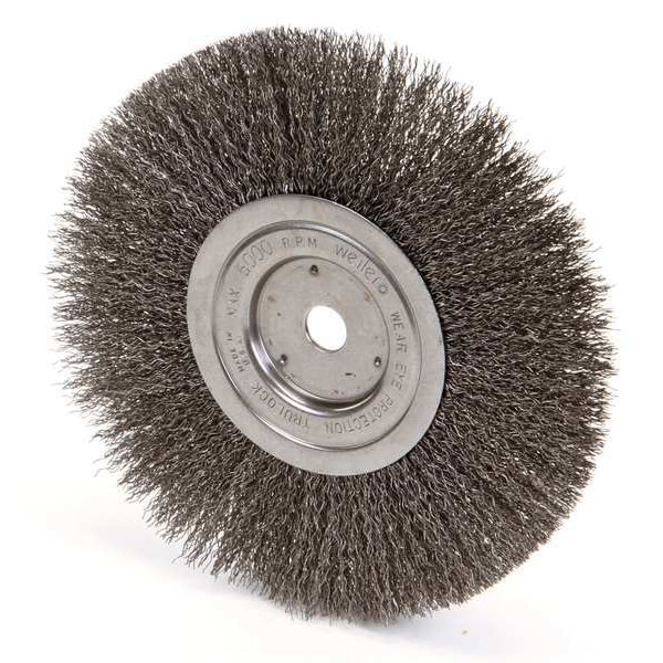 Weiler Wire Wheel Wire Brush, Arbor, 8", 3/4" W 93121 | Zoro
