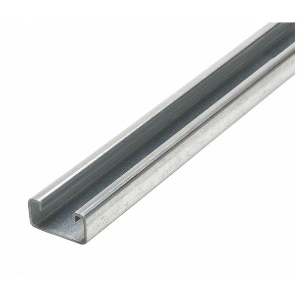 Zoro Select Single Channel Strut, Solid, Steel, Galvanized, None Hole ...