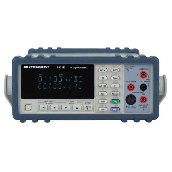 B&K Precision Bench Multimeter, 4 1/2 Digit, True RMS 2831E | Zoro