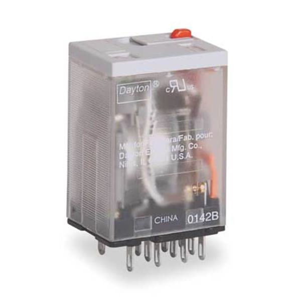 Dayton General Purpose Relay, 24V AC Coil Volts, Square, 14 Pin, 4PDT 5YR28 | Zoro