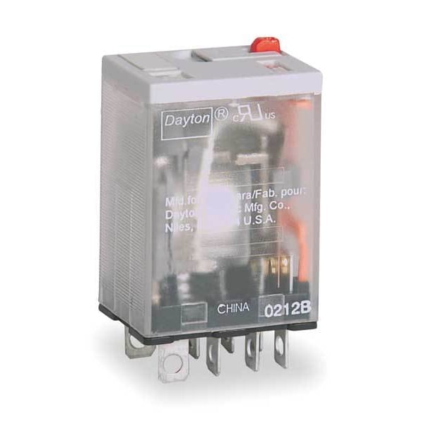 Dayton General Purpose Relay, 12V DC Coil Volts, Square, 8 Pin, DPDT 5YR17 | Zoro