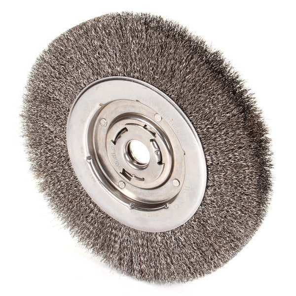 Weiler Wire Wheel Wire Brush, Arbor, 10", 0.014" 93499 | Zoro