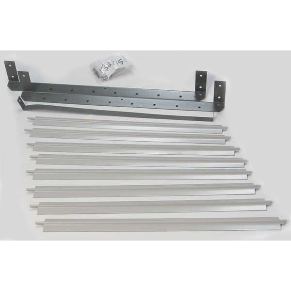 Dayton Vertical Louver Kits, Gray, Steel 5ZKA0 | Zoro