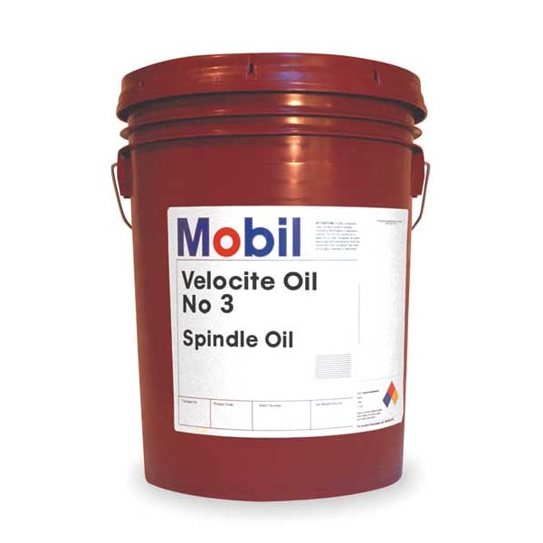Mobil Velocite 3, Spindle Oil, ISO Grade 2, Mineral, 5 gal Container ...