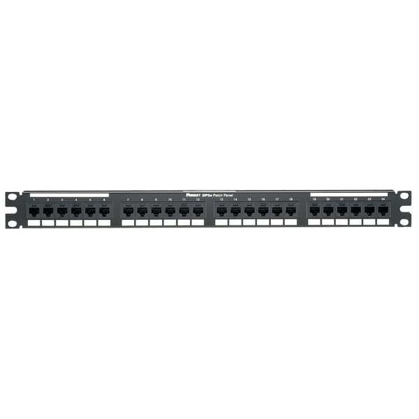 Panduit Patch Panel, Cat 6, Rack Mt, 24 Port DP24688TGY | Zoro
