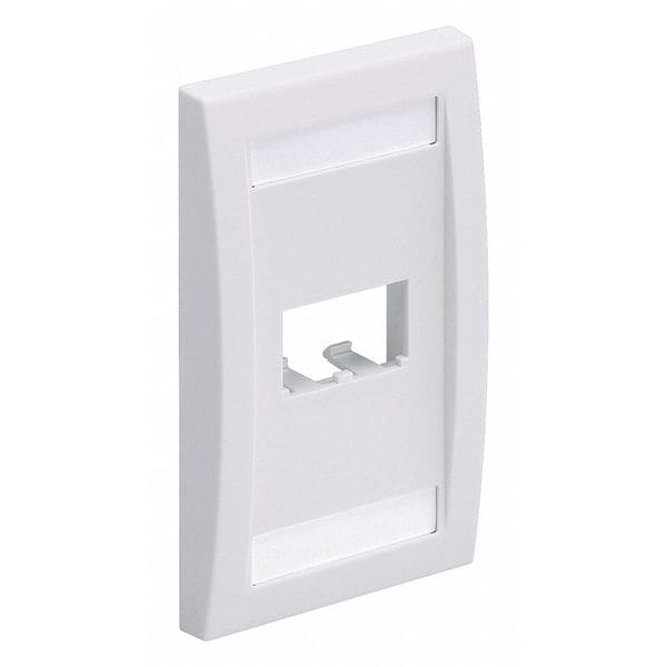 Panduit Wall Plate, Single Gang, 2 Ports, White CFPE2WHY | Zoro