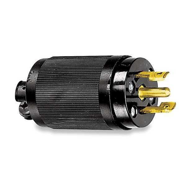 Hubbell Wiring Device-Kellems Midget Locking Plug, ML3-15P, 15 A, 125 ...