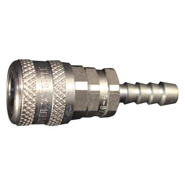 Milton A Style Coupler, 3/8" Hose Barb, PK10 776-6 | Zoro