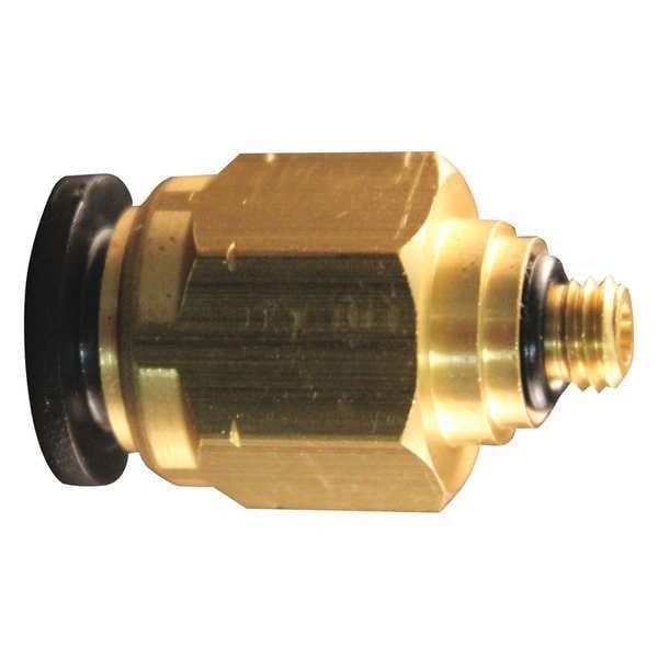 Milton 10 PK PTC Tube Fitting, 10-32 NPT, 1/4" OD, PK10 2200-1 | Zoro