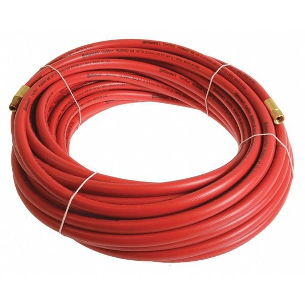 Continental 1/4" x 50 ft PVC Coupled Multipurpose Air Hose 300 psi RD PLR02530-50-31 | Zoro