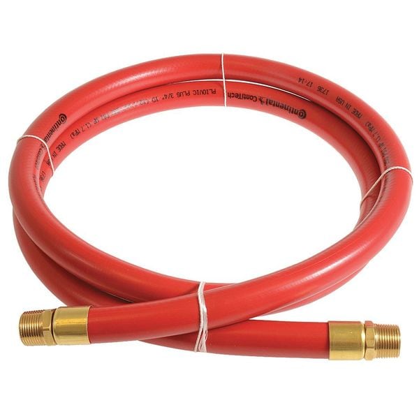 Continental 1" x 3 ft PVC Coupled Multipurpose Air Hose 250 psi RD PLR10025-03-11 | Zoro