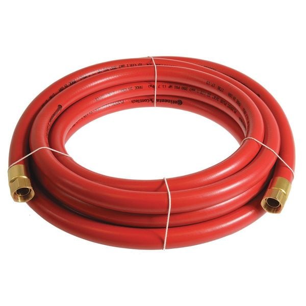 Continental Contitech 3/4" x 15 ft PVC Coupled Multipurpose Air Hose 250 psi RD PLR07525-15-41 ...