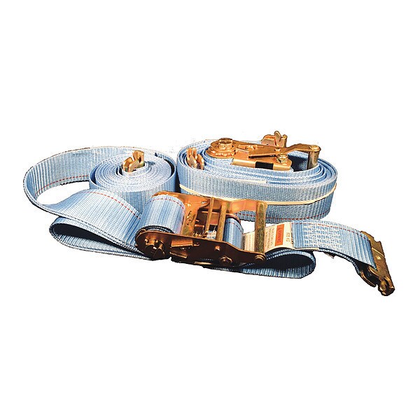 Ancra Ratchet Strap E-Series, 2"x20ft., Blue CC2011 | Zoro