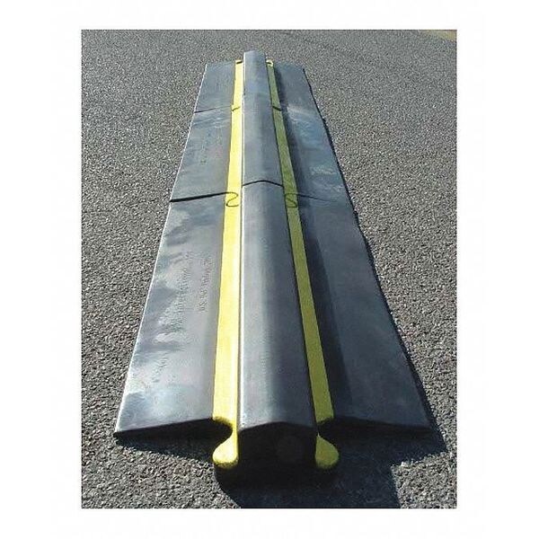 Rubberform Speed Bump Center Module, 10"x24"x2-1/8" RF-RKSB10C | Zoro