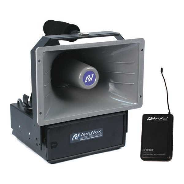 Amplivox Sound Systems Wireless Powered Hailer Speaker Kit S1244-70 | Zoro