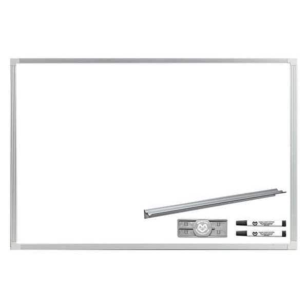 Magna Visual Deluxe Porcelain Dry-Erase Board, 4ftx6ft, Porcelain, 48 ...