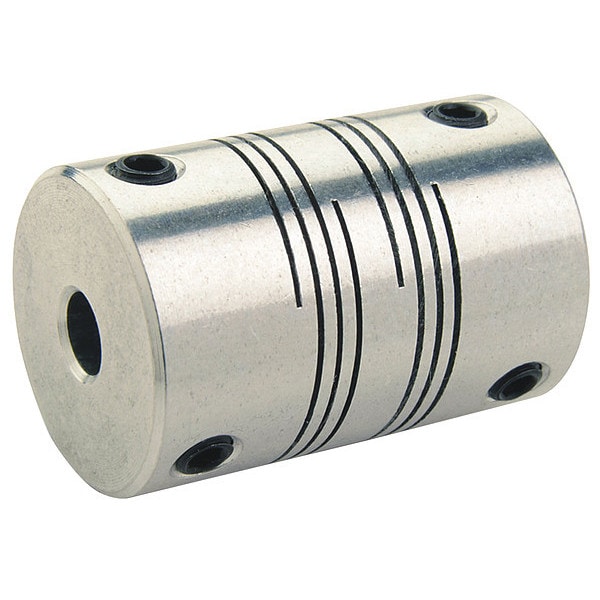 Ruland Motion Control Coupling, 6 Beam, 11mmx3/8", Aluminum, OD 1.000 ...