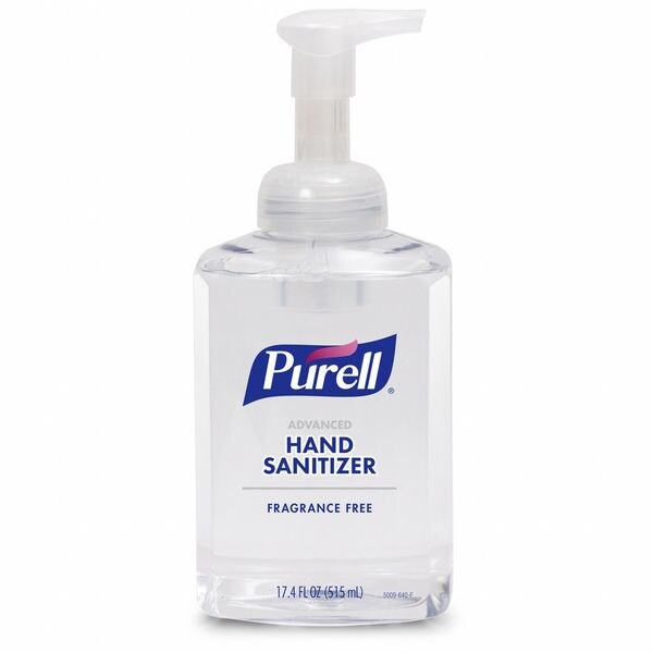 Purell Hand Sanitizer, 515 mL, Fragrance Free, PK4 5009-04 | Zoro