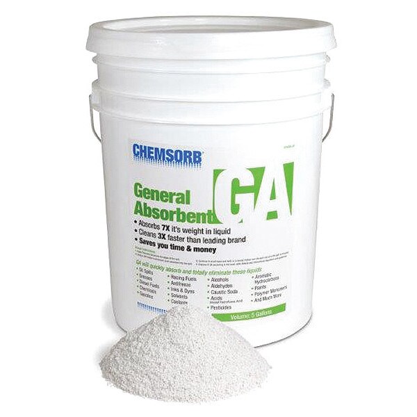 Chemsorb General Absorbent Fast Acting 5Gal Pail SP30GA-L5P | Zoro