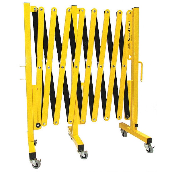 Versa-Guard Portable Expandable Safety Barricades, Yellow/Black VG-1015 ...