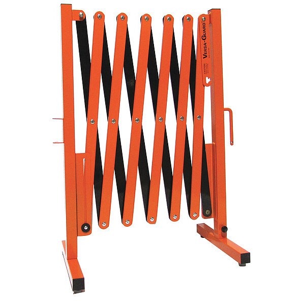 Versa-Guard Portable Expandable Safety Barricades, Orange/Black VG-2000 ...