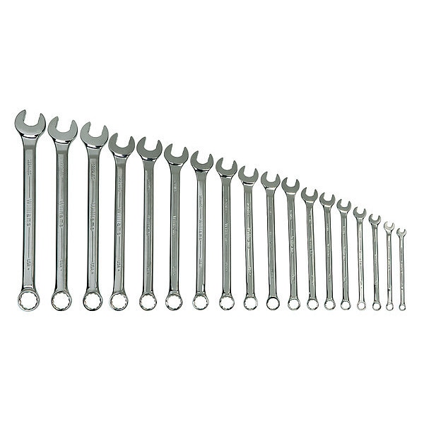 Williams Williams Combination Wrench Set, 18 Pcs, Black MWS-18A | Zoro