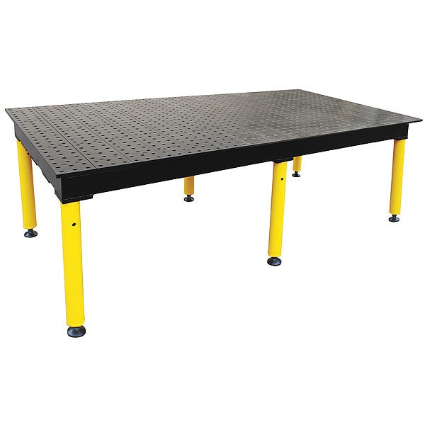 Buildpro Modular Welding Table, Adj. Legs, 8x4 ft. TMQRC59648F | Zoro